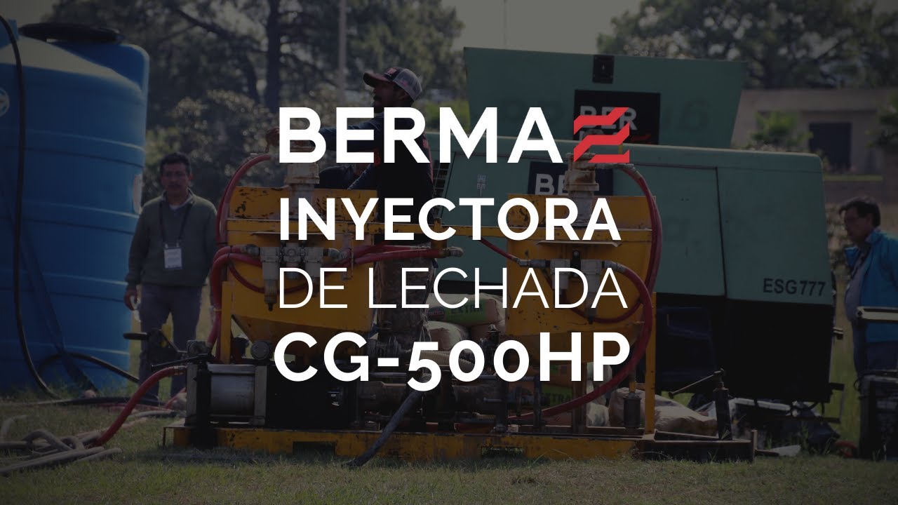 BOMBA DE INYECCIÓN DE LECHADA CHEMGROUT PARA MINERÍA - YouTube