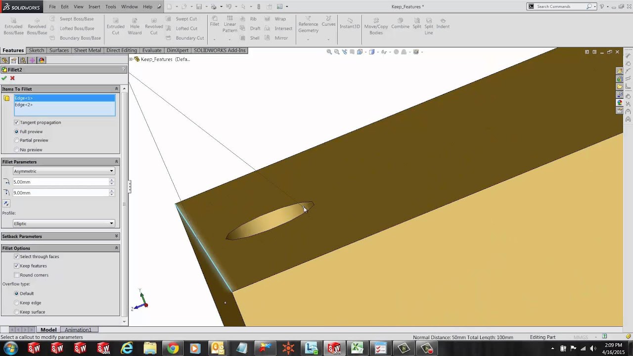 SOLIDWORKS Quick Tip - Keep Features - YouTube
