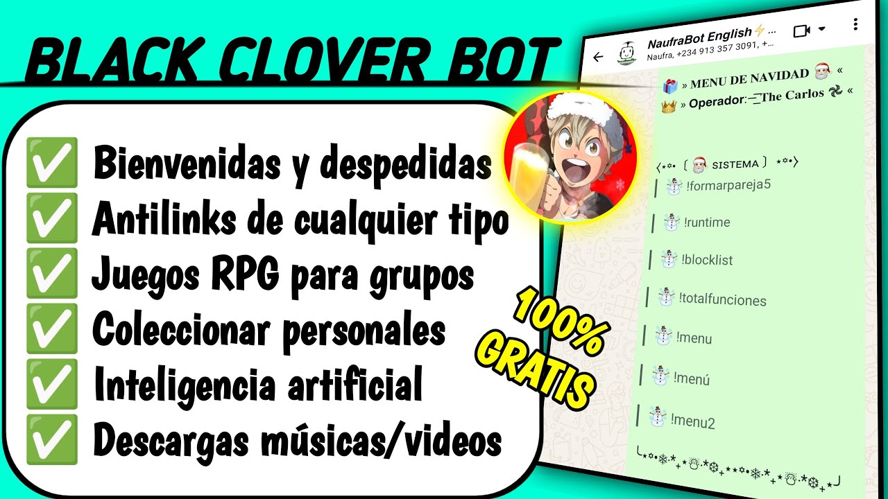 Nuevo bot actualizado para tu grupo o comunidad de WhatsApp || Black ...