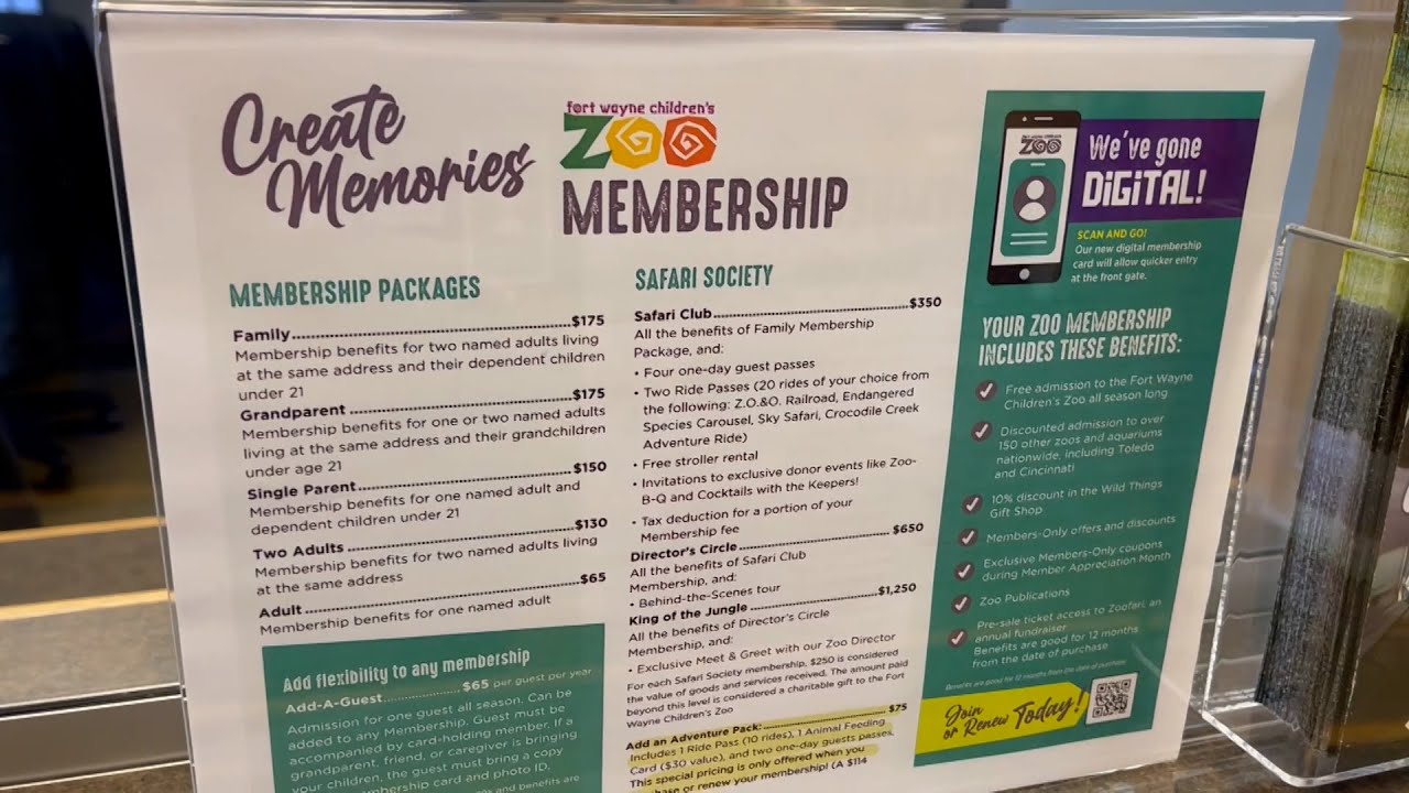 Zoo Membership Benefits - YouTube