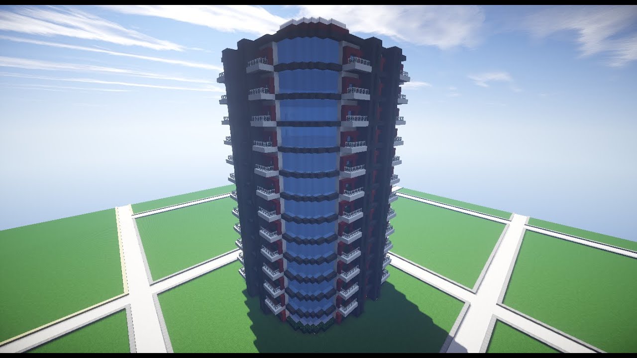 How to Build a Skyscraper in Minecraft - Part 1 - YouTube