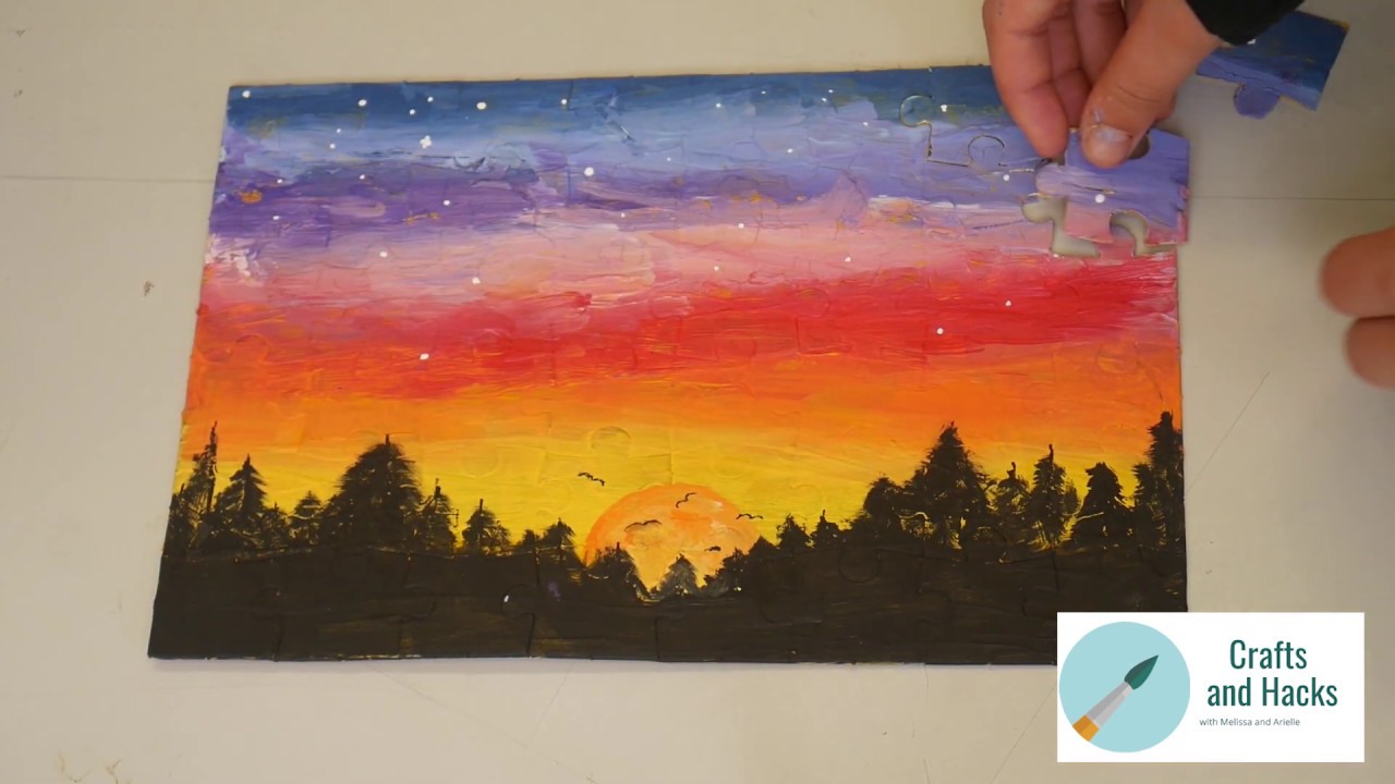 How To: Create a Custom Painted Puzzle - YouTube