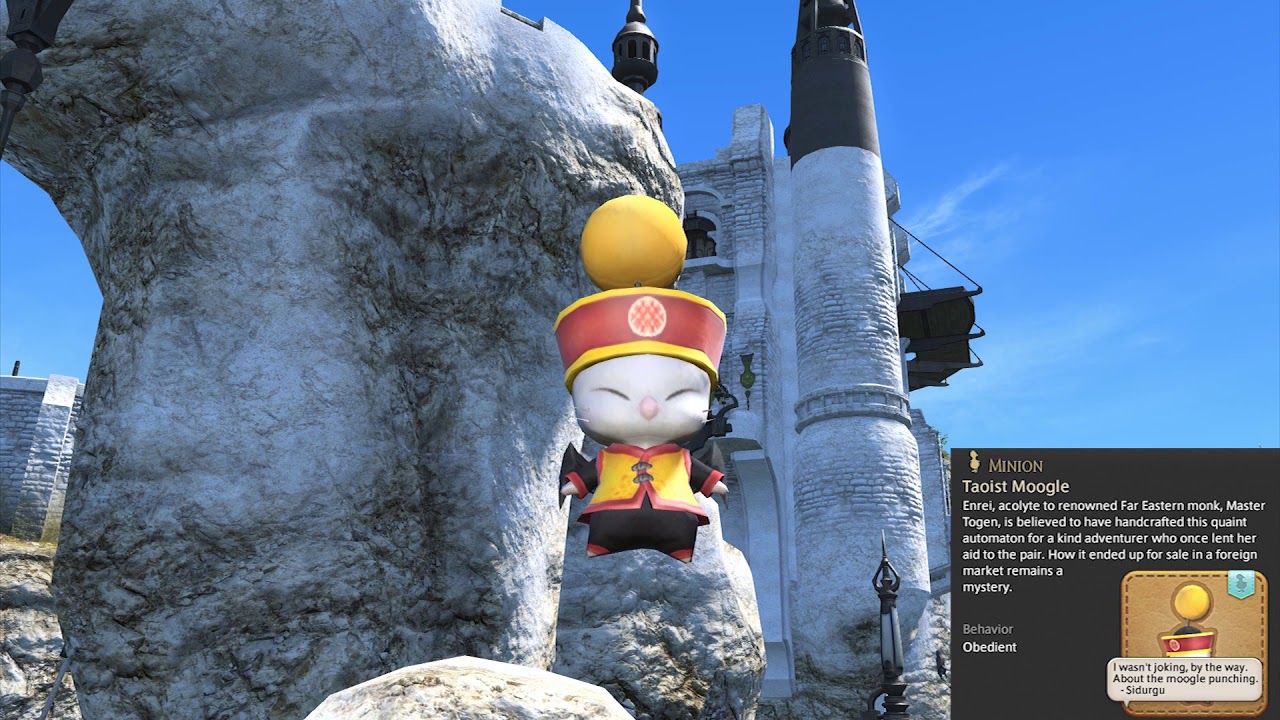 FFXIV: Itinerant Moogle Rewards - Taoist Moogle Minion - YouTube
