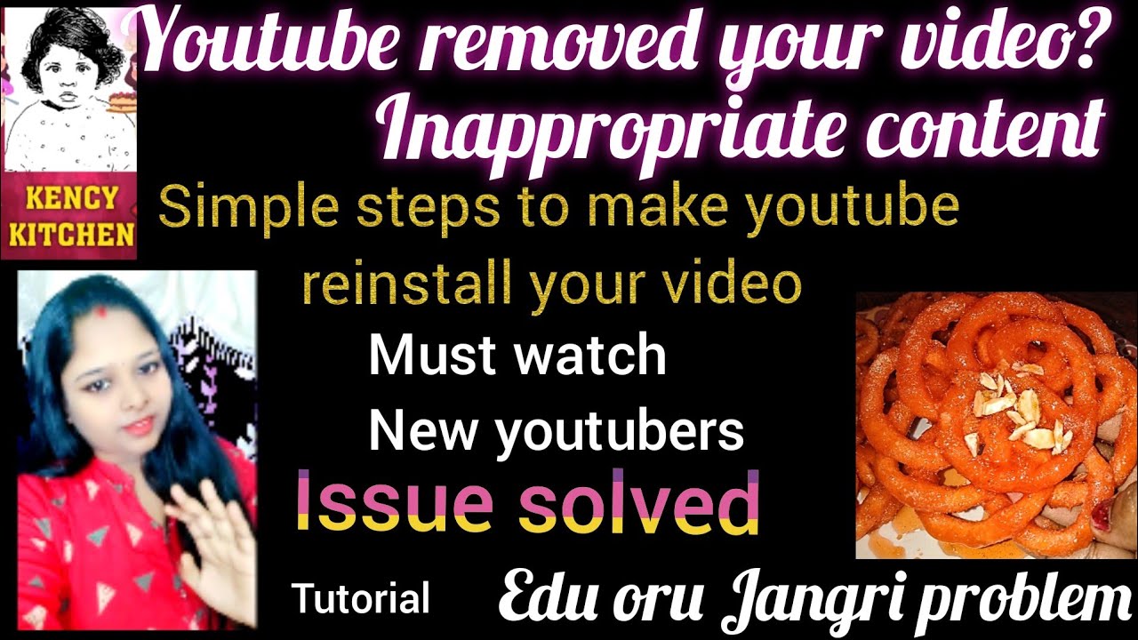 Youtube removed your video? inappropriate content in tamil/How to make ...