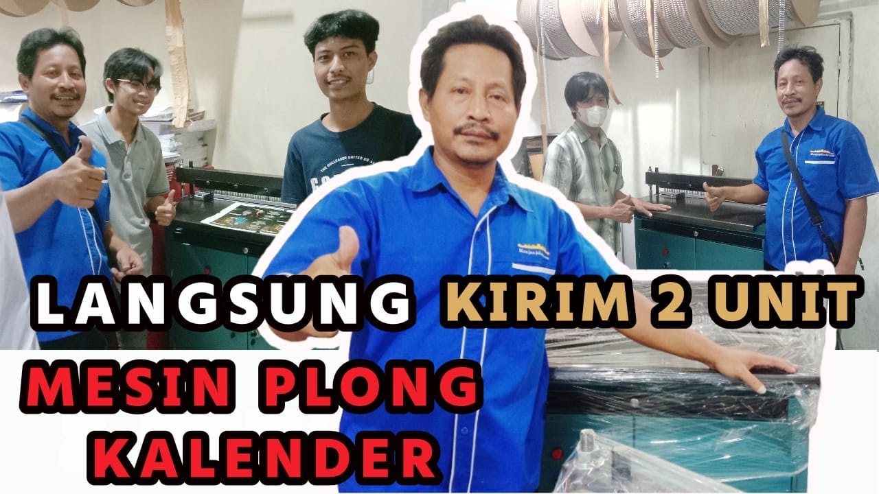 CARA MENGGUNAKAN MESIN PLONG KALENDER - YouTube