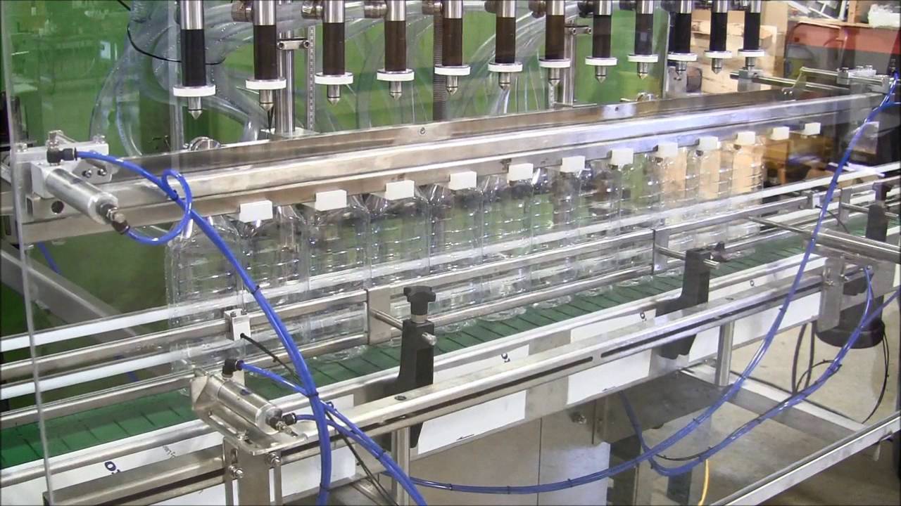 JDA Automatic Pressure Overflow Liquid Bottle Filling Machine USA ...