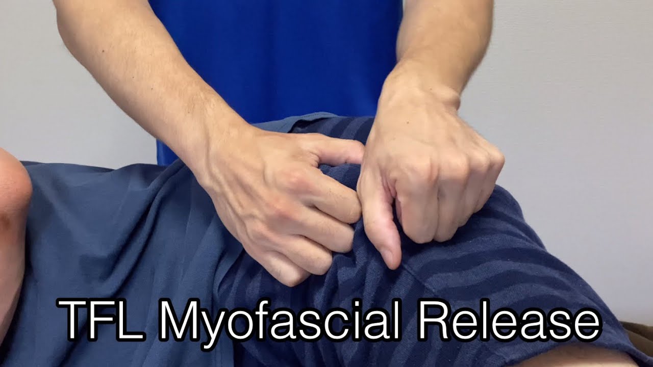 Myofascial release for tensor fascia latae (English) - YouTube