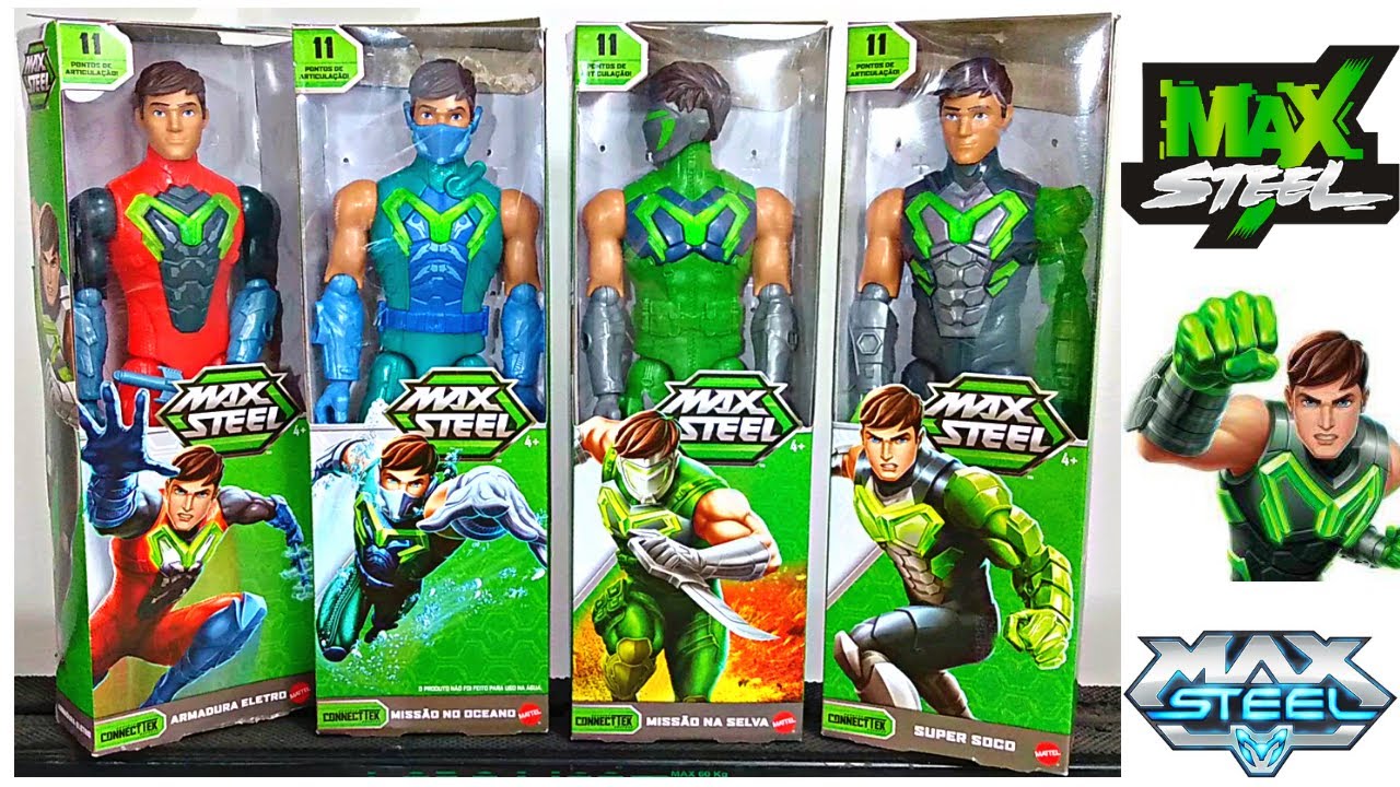 Bonecos MAX STEEL - Nova Coleção Max Steel da Mattel - YouTube