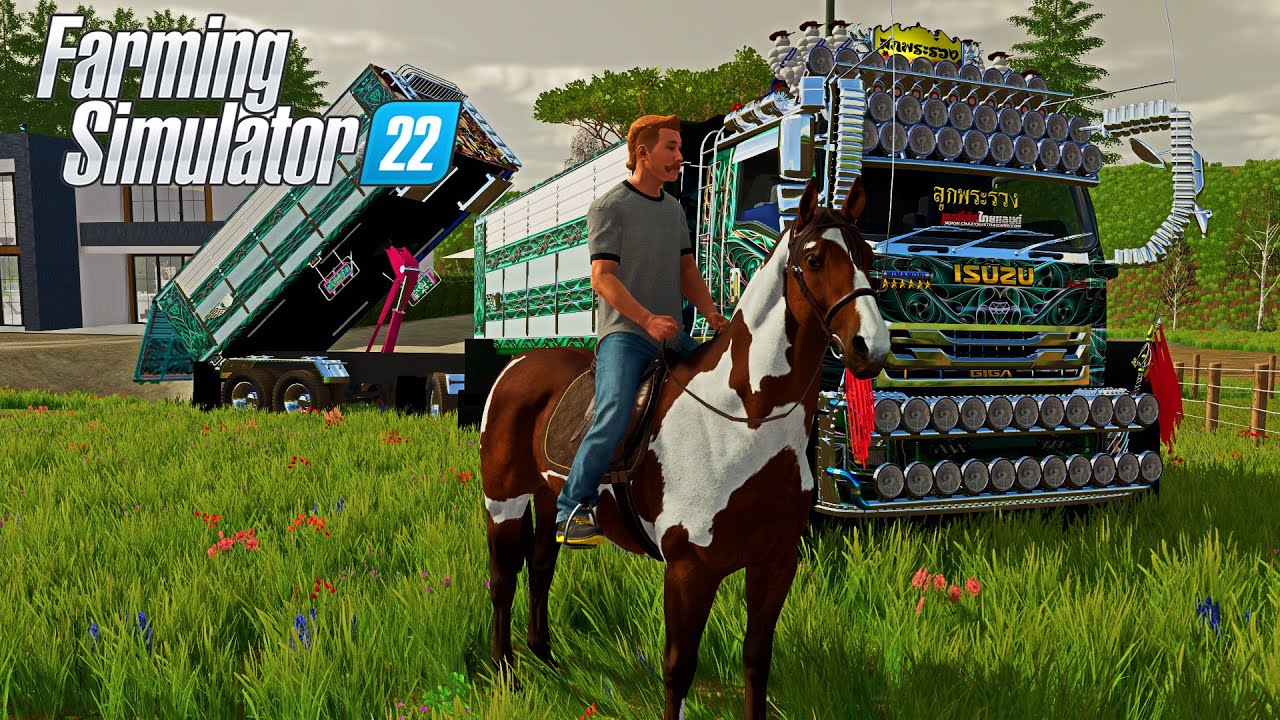 Farming Simulator 22 #1 เรื่องวุ่นๆของวัยรุ่น10ล้อ และธุรกิจ100ล้านของ ...