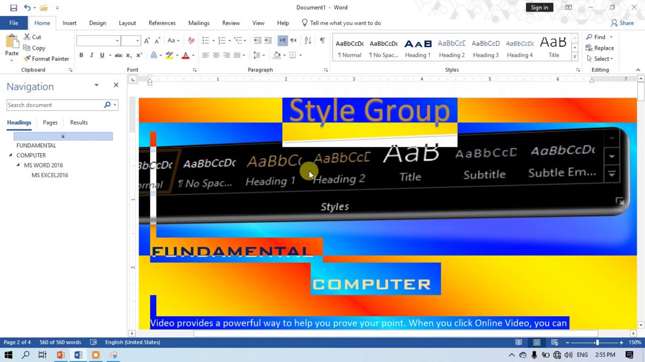 Part-8 #style_Group. #Editing_Group - YouTube