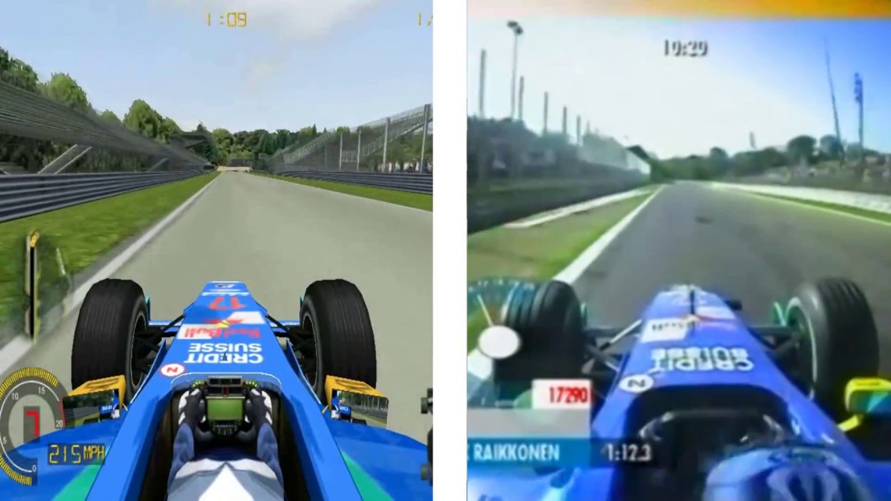 Kimi vs Kimi (Game and Real lap of Monza) - YouTube