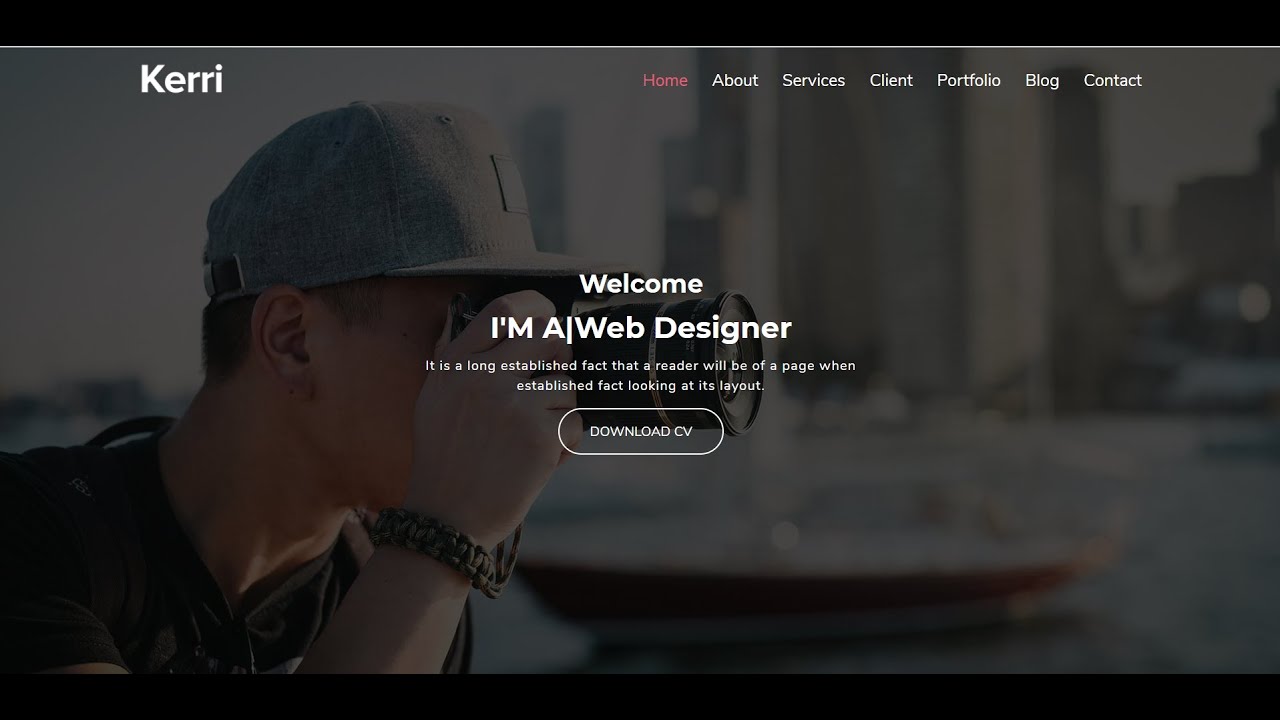 how to make a transparent navigation bar with Background images - YouTube