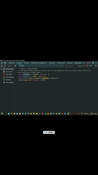 Javascript Interview Question 6 Create The Object Using Assign Method Coding Javascript