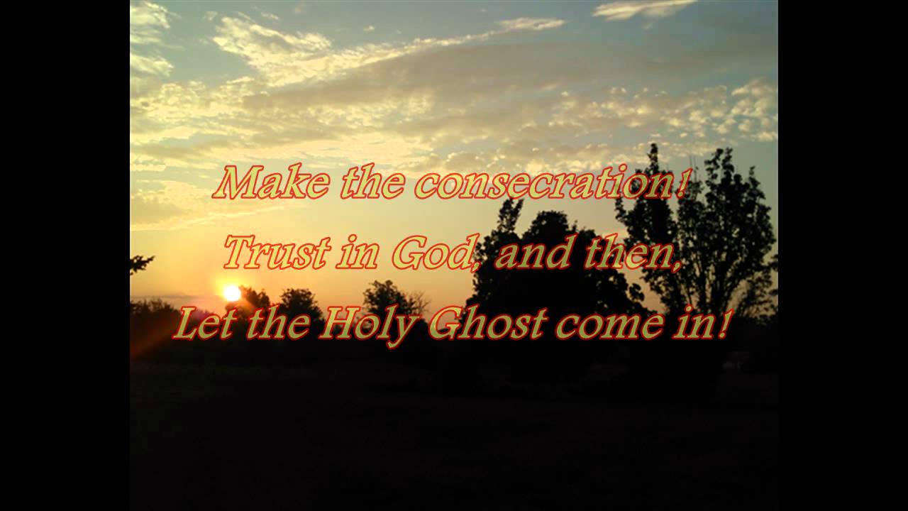Let The Holy Ghost Come In Old Time Holiness Singing Youtube