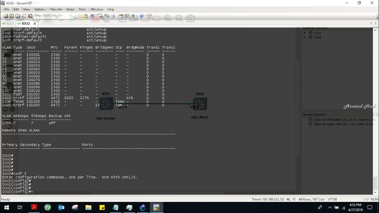 CCNA how to configure vtp on cisco switch 2960 step by step vtp ...