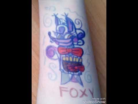FNaF tattoo "Funtime Foxy" - YouTube