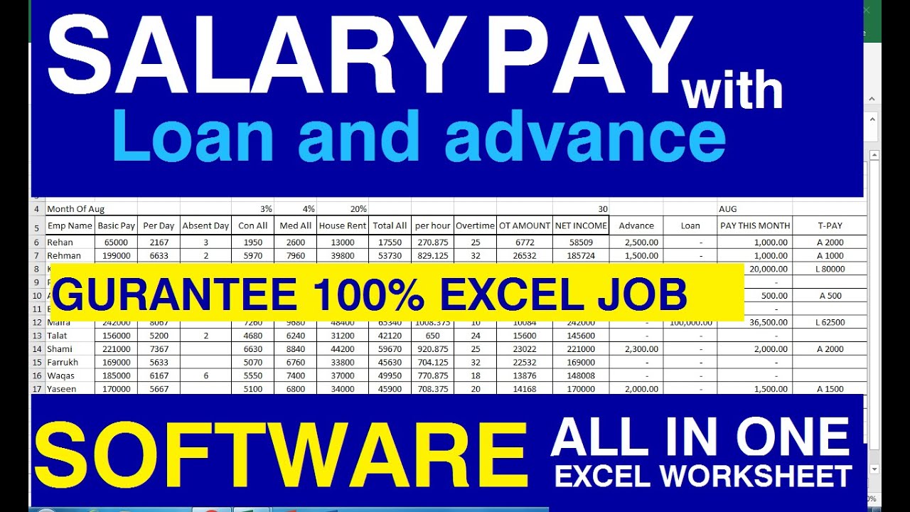 How To Make Salary Sheet In Excel With Formula Step By Step SALARY how-to-make-salary-sheet-in-excel-with-formula-step-by-step-salary
