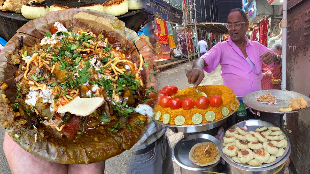 Bara Bazaar Famous Samosa Ghugni Tikki Chaat Wala|Kolkata Street Food # ...