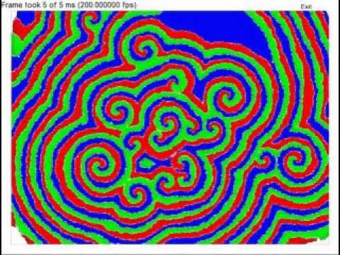 Rock Paper Scissors Cellular Automata - YouTube