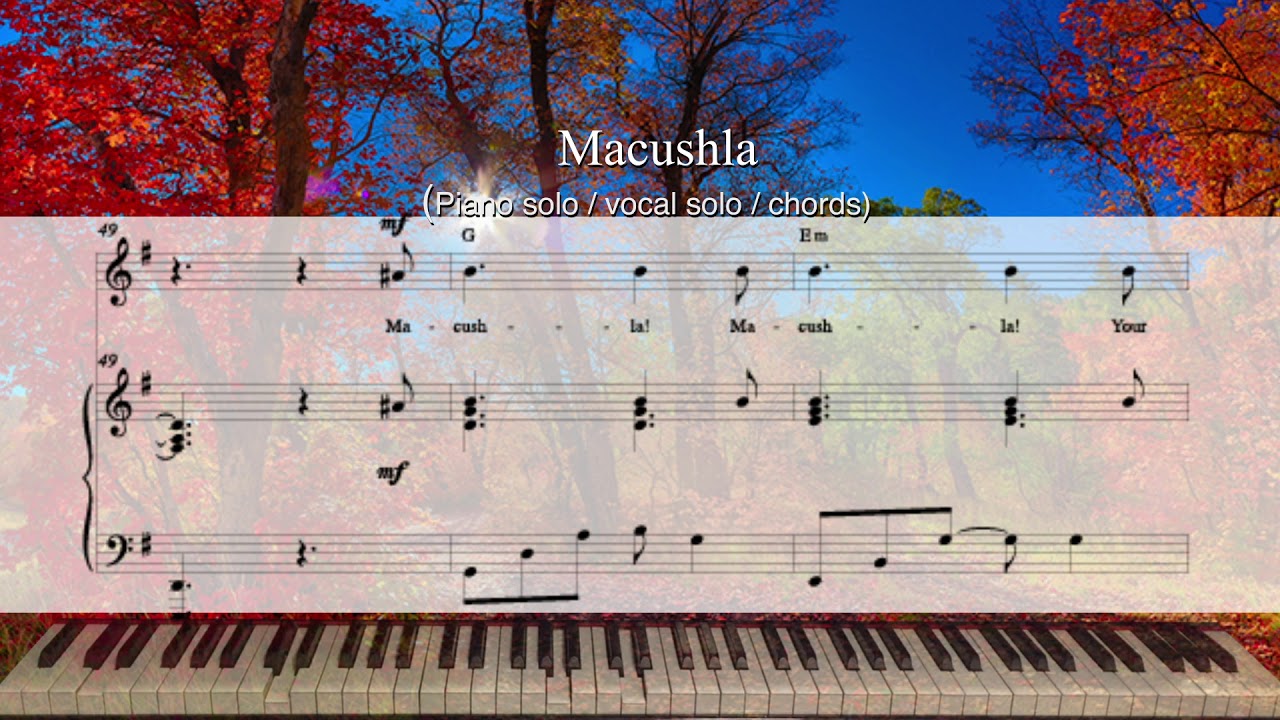 Macushla - piano solo - YouTube