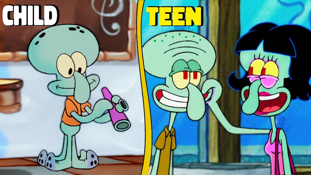 Squidward Stages of Life so Far! | Squidward's Relationship With ...