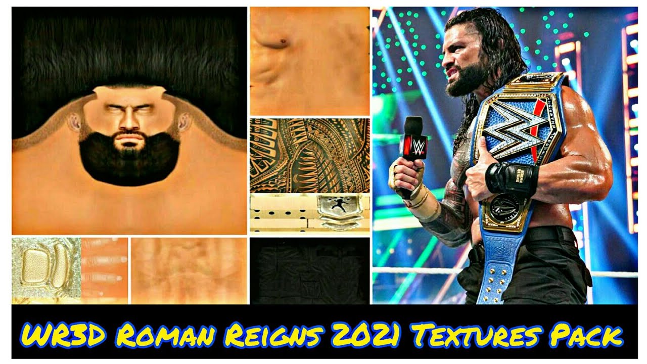 WR3D Roman Reigns 2021 Costume Pack | WR3D Roman Reigns 2021 Textures ...