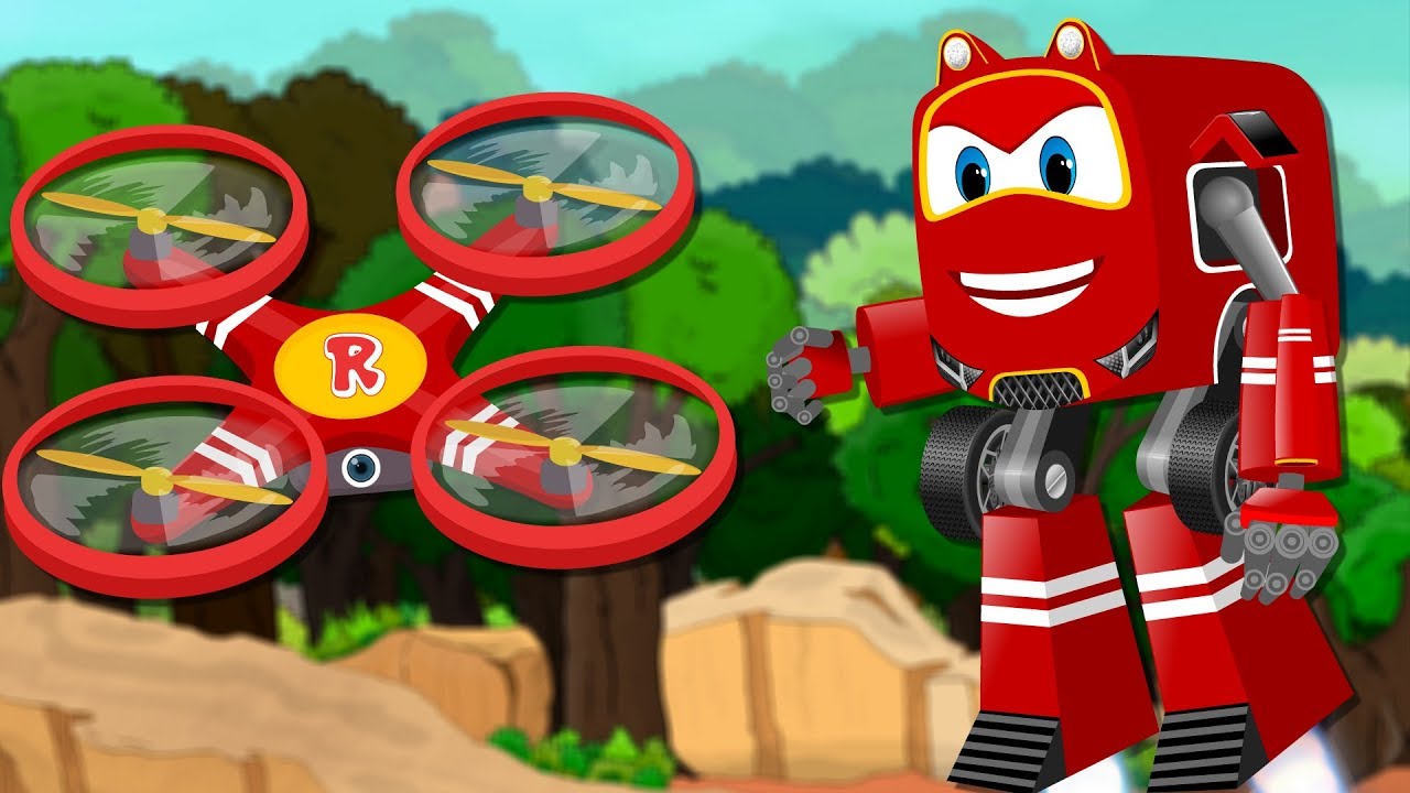 SuperCar Baby Rikki using drone to find his pet dog | Kids Car Cartoon ...