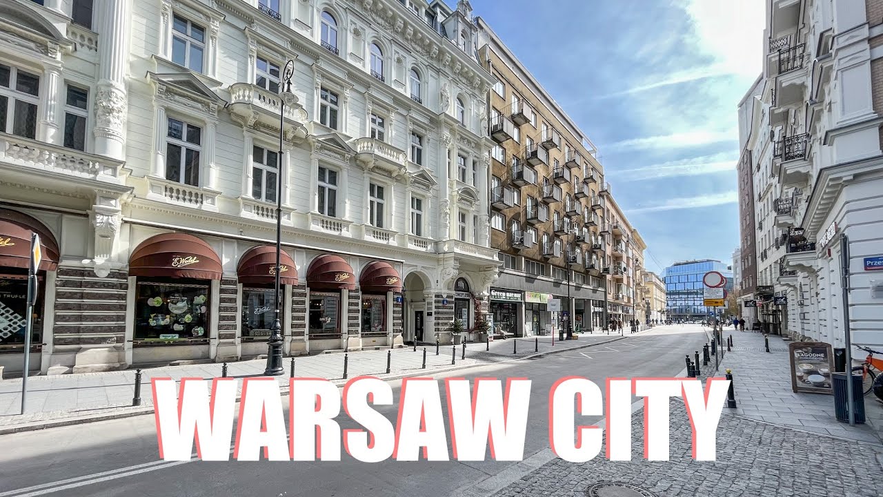 Warsaw City Poland - Walking Tour Downtown, 4K 60fps City Walk - Travel ...