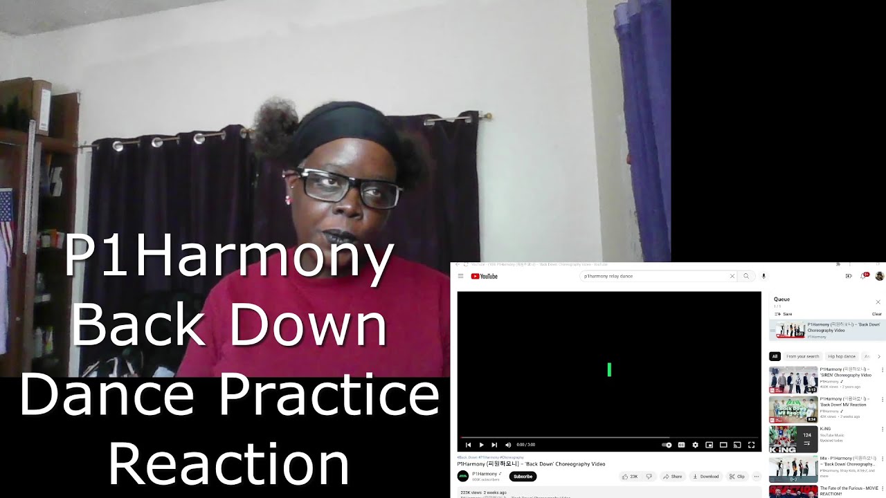 P1Harmony Back Down Dance Practice Reaction - YouTube