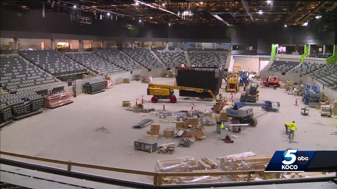 Oklahoma City’s OG&E Coliseum just months away from opening - YouTube