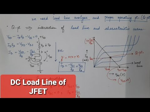 Load Line of JFET| Electronics | Lecture-10| 6th Semester - YouTube