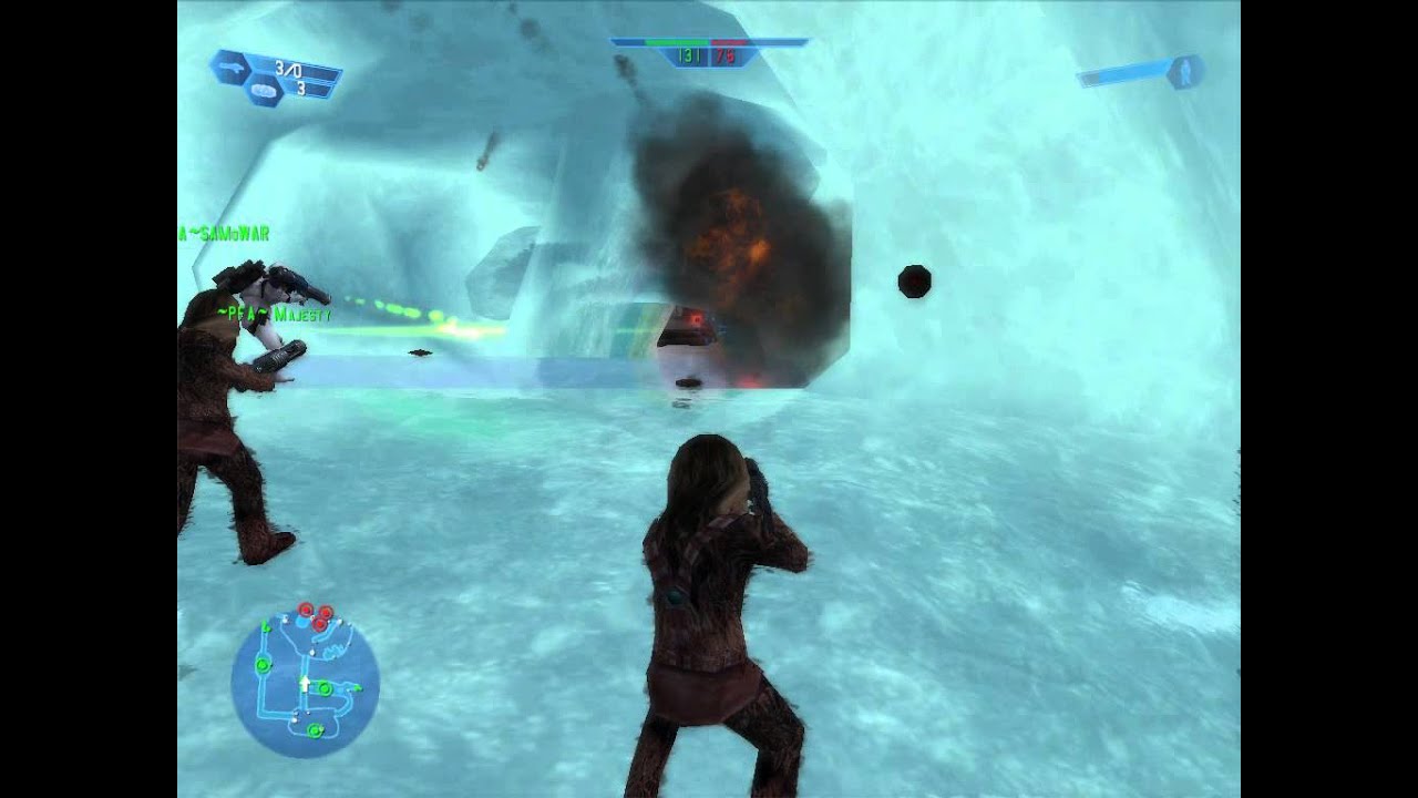 Star Wars Battlefront 1 ICW5 W3: Hoth Ice Caves: Alpha/PFA/Wusi vs FC ...