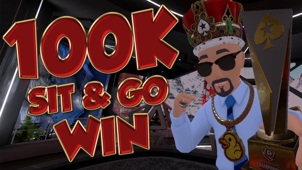 PokerStars VR - 100K SIT & GO WIN! **DOMINATING THE TABLE** - YouTube