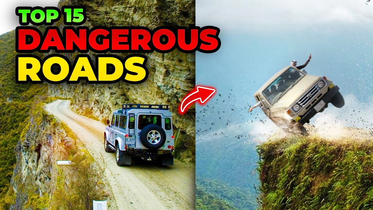 Top 15 Most Terrifying Roads In The World - YouTube