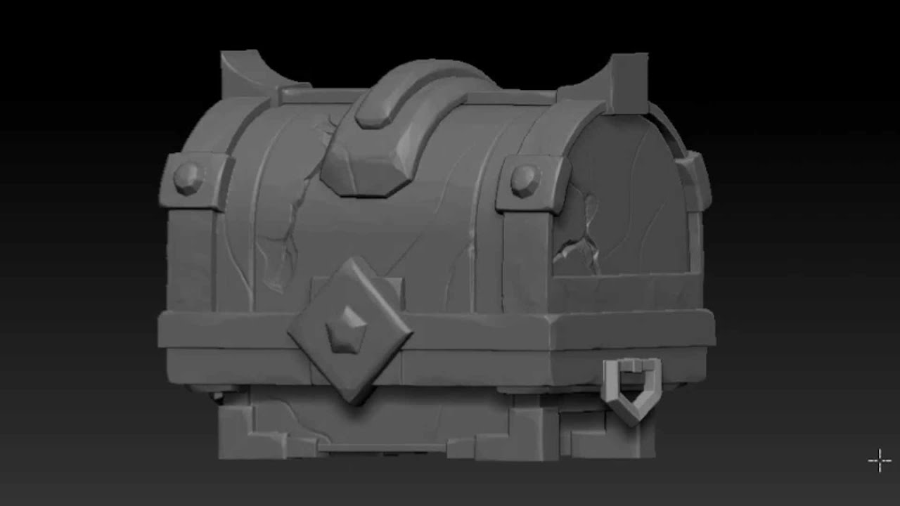 How to Texture a Chest in Zbrush - YouTube