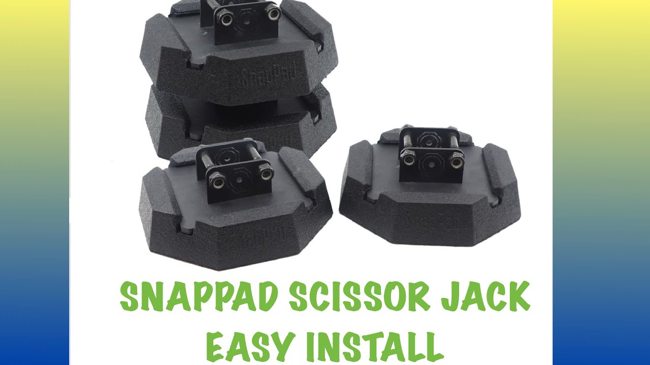 Installing the SnapPad SnapJack scissor jack pads. - YouTube