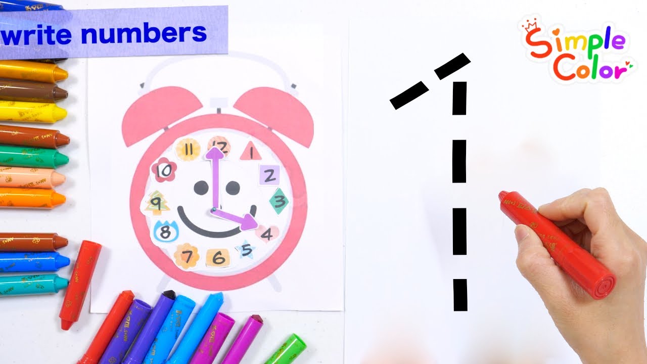 Learning about time for kids | Learn numbers 1 to 12 using a clock for ...