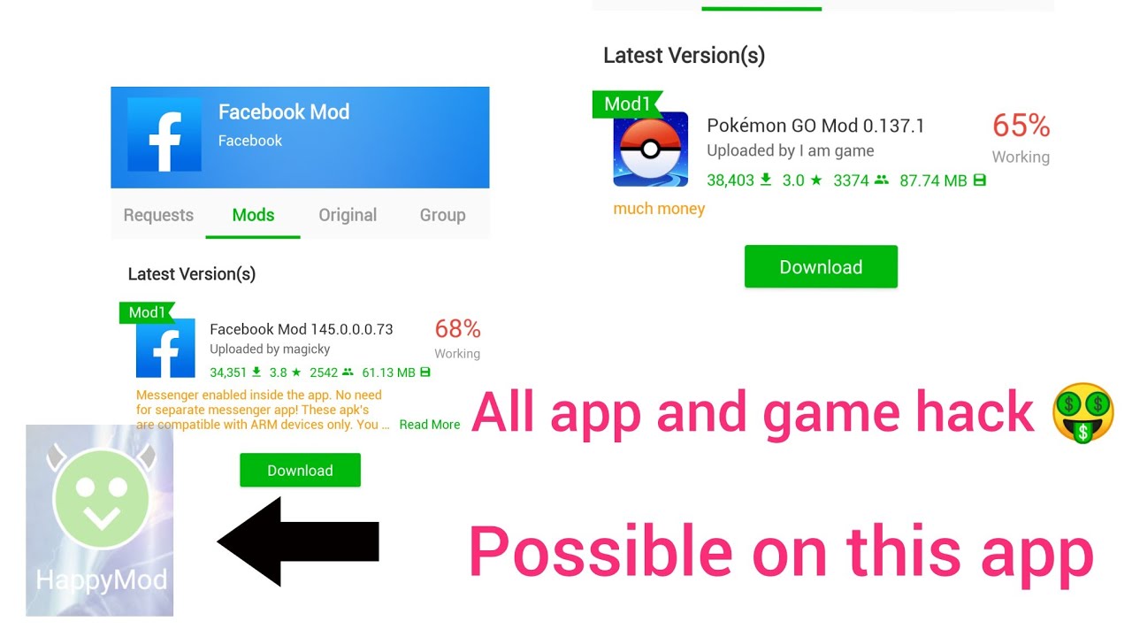 How to download all game and app mod Apk From this app 😱 - YouTube