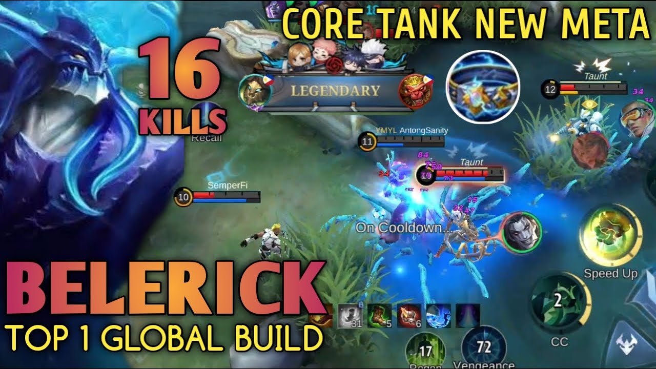 16 KILLS + LEGENDARY - Belerick The Deep One Top Global New Build Tank ...