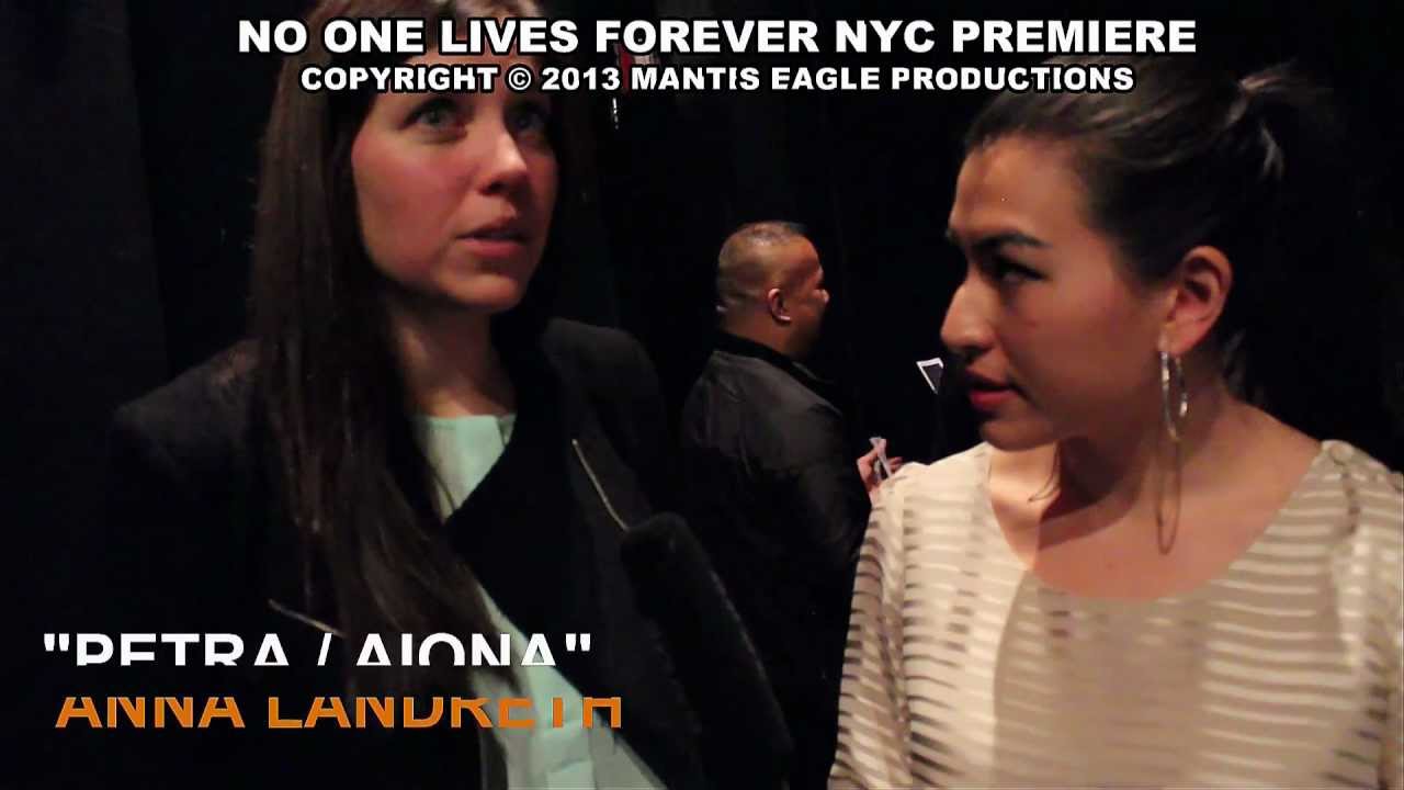 No One Lives Forever NYC Premiere - Anna Landreth Interview 2 - YouTube
