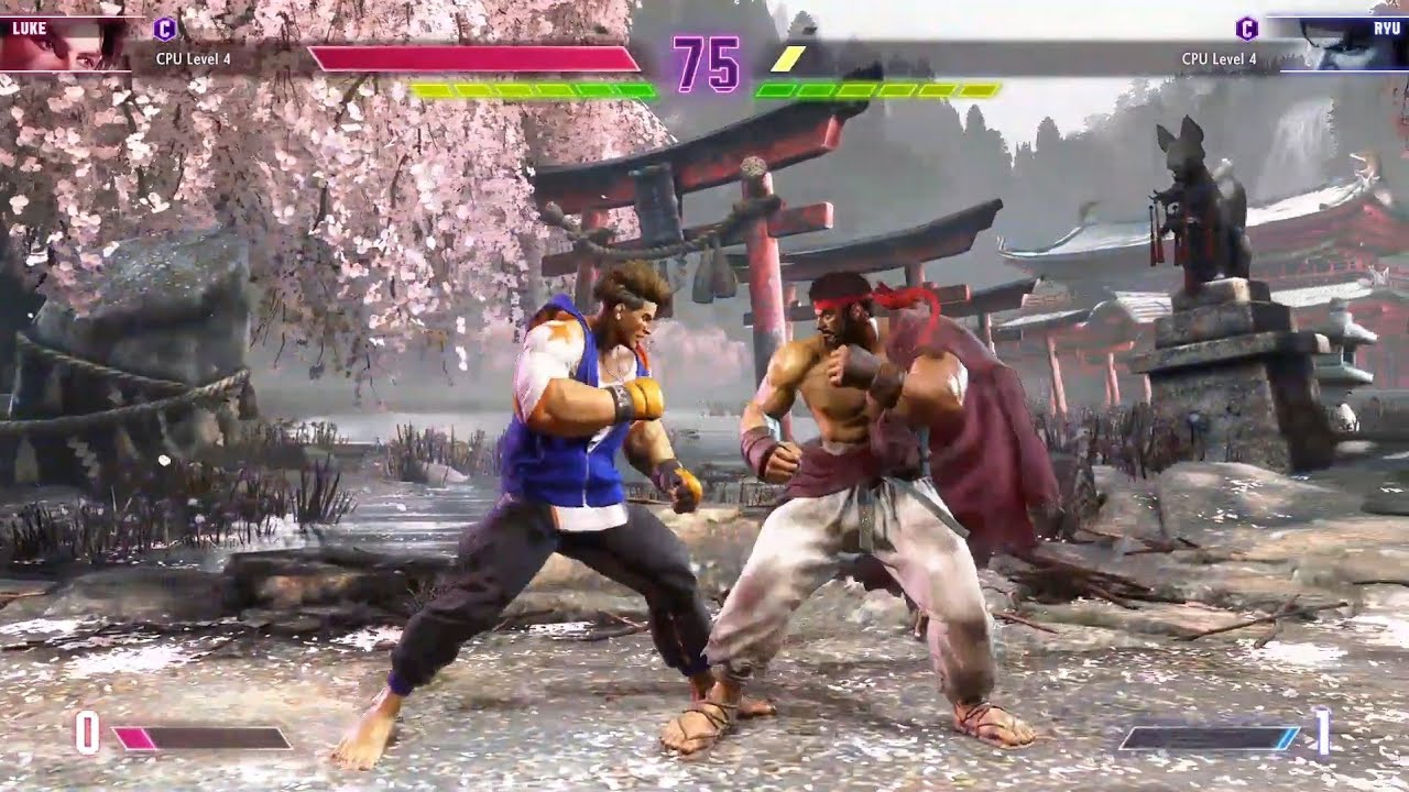Battle#001 - LUKE(CPU) vs RYU(CPU) - Street Fighter 6! - YouTube
