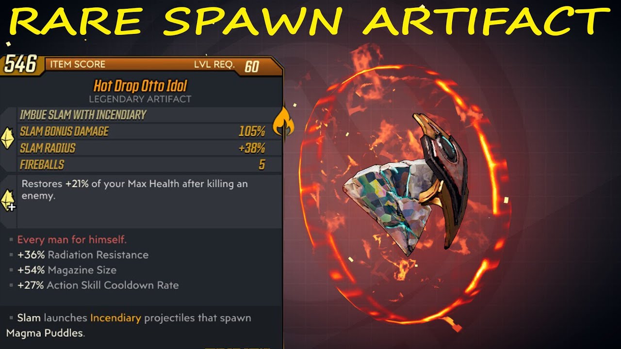 BL3 - Hot Drop Otto Idol + Mag Size + Action Skill Cooldown + Radiation ...