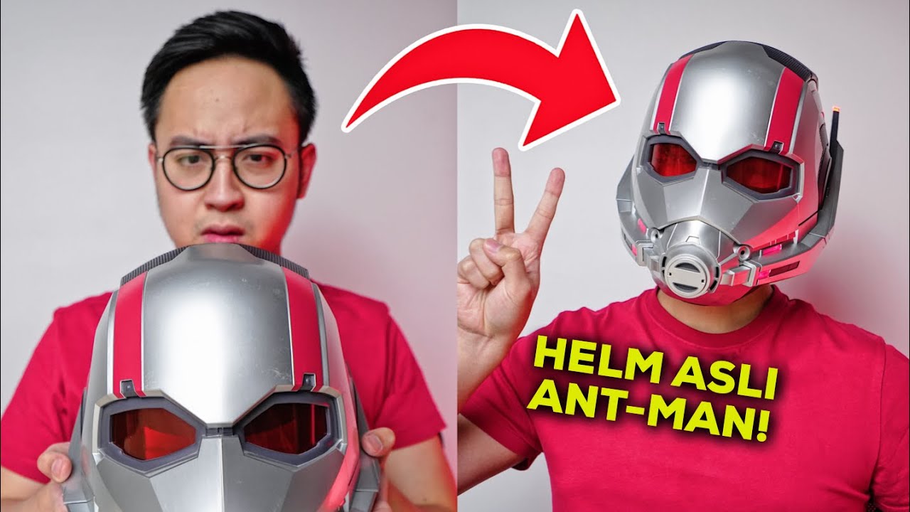 NYOBAIN HELM ANT-MAN ASLI YANG HARGANYA 2.5 JUTA! PERSIS KAYAK DI FILM ...