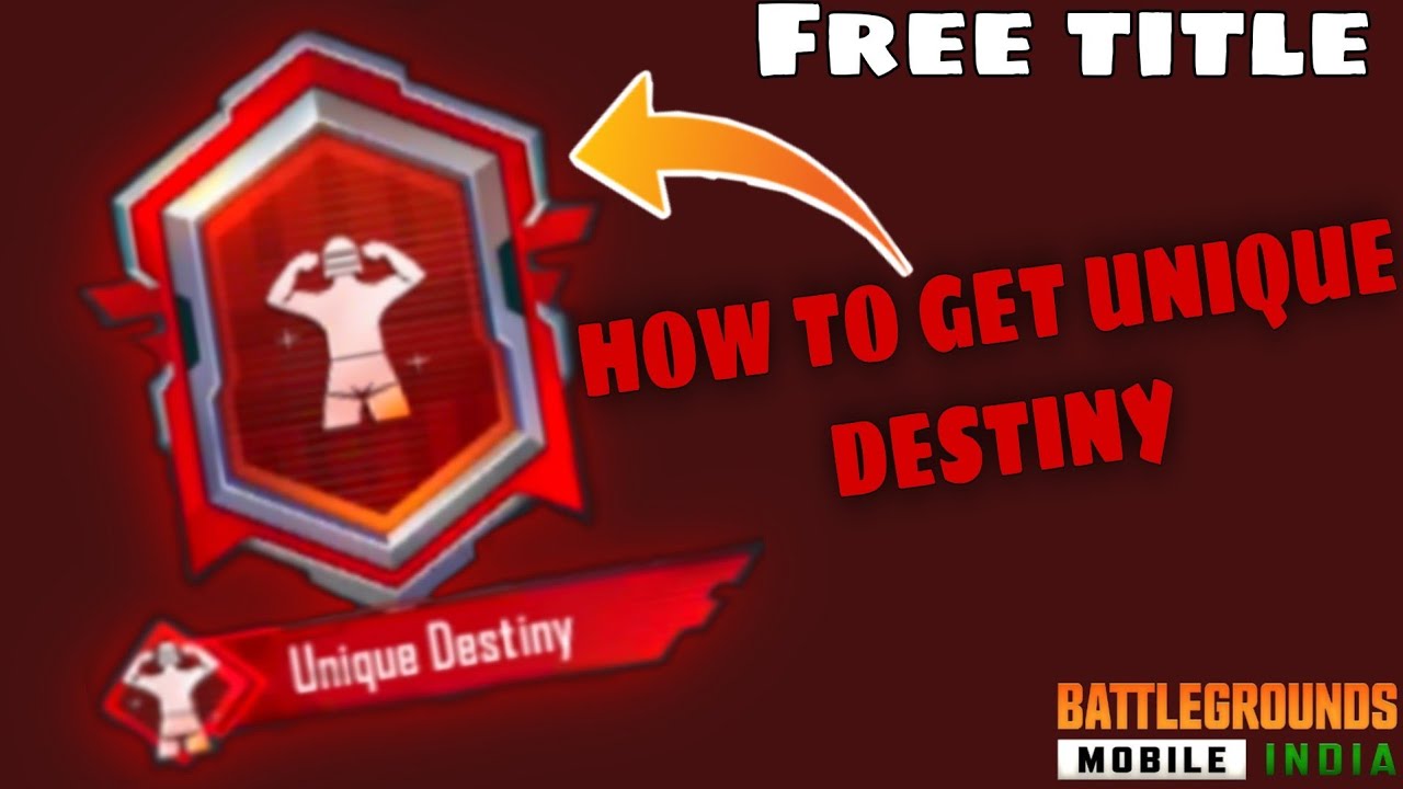 Easy Way To Get Unique Destiny In Bgmi 🤩| How to get unique destiny ...
