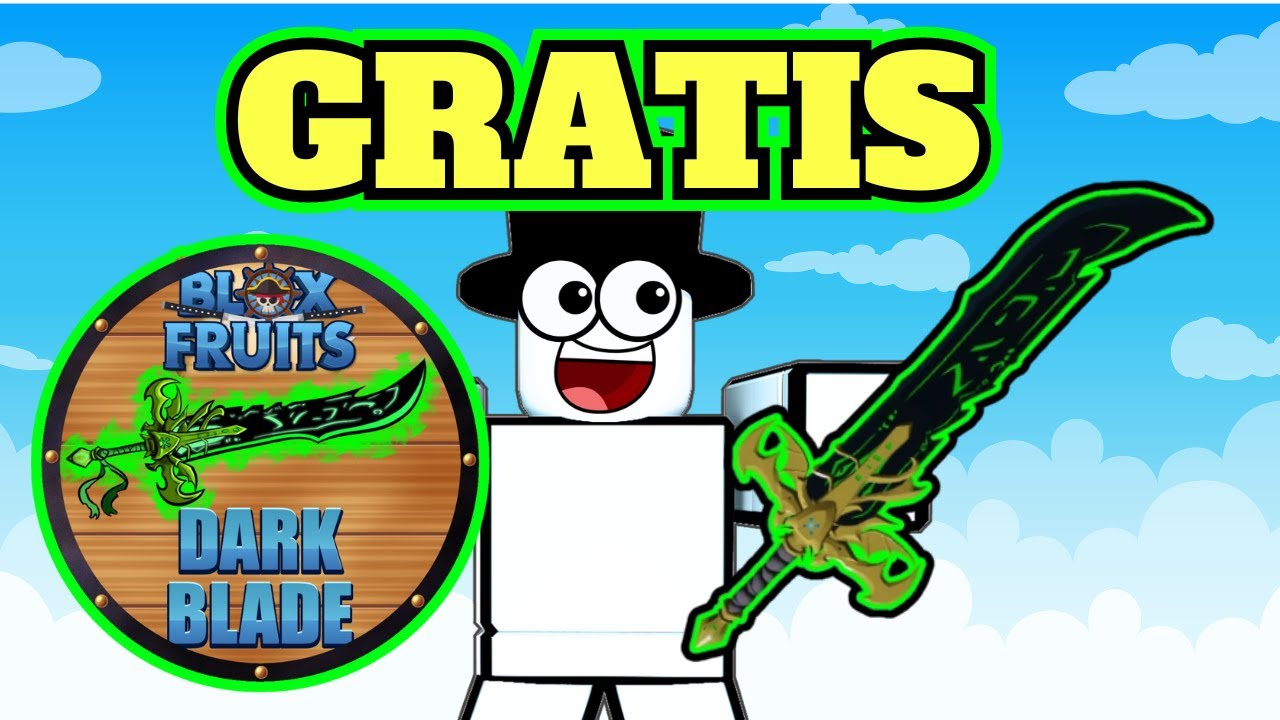 COMO CONSEGUIR UMA DARK BLADE GRATIS NO BLOX FRUITS! - YouTube