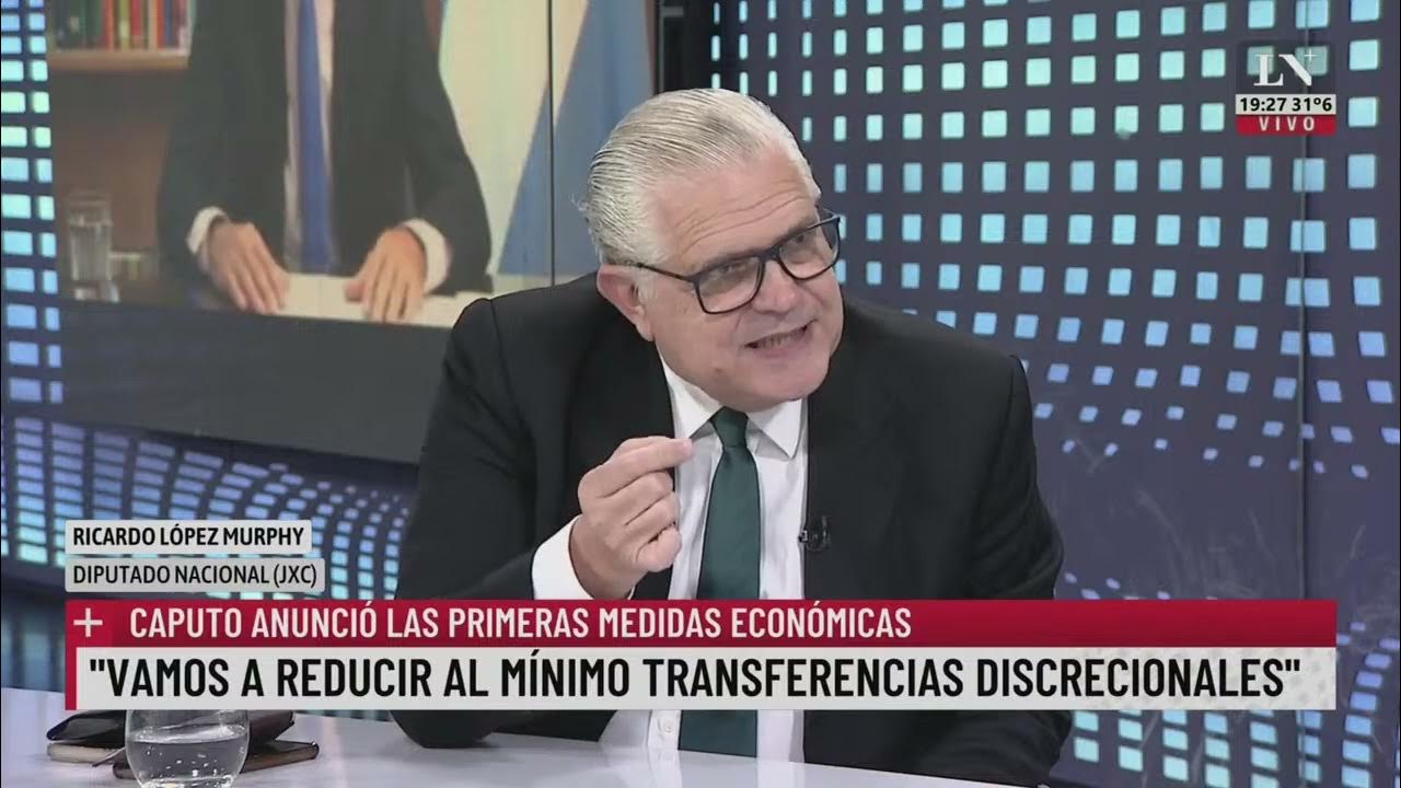 López Murphy analizó las medidas económicas anunciadas por Luis Caputo - YouTube