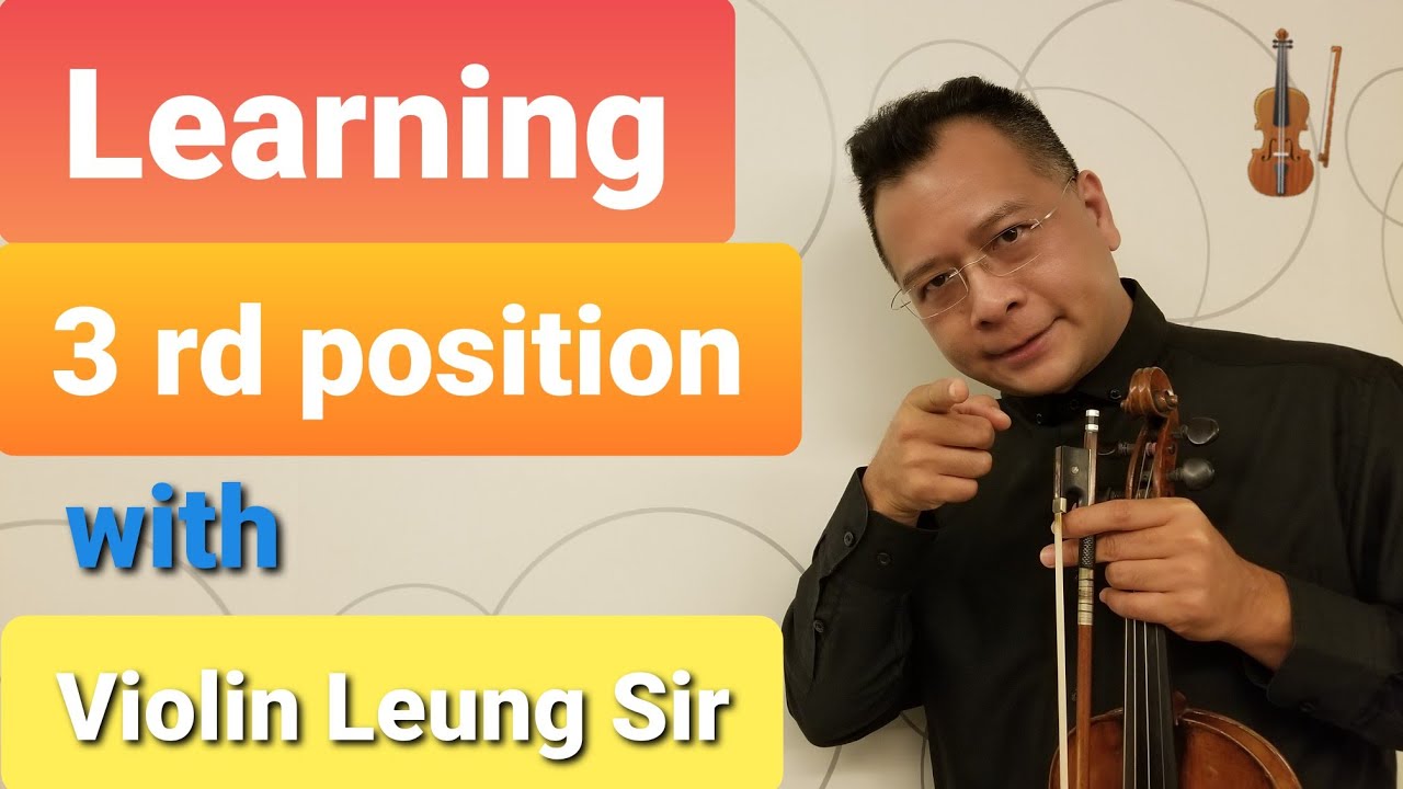 Violin tutorial : 3rd position on Violin 小提琴教學 : 三把位 - YouTube