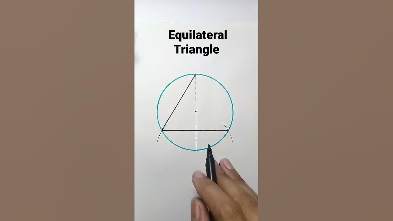 Circle Inscribing an Equilateral Triangle | Construction - YouTube