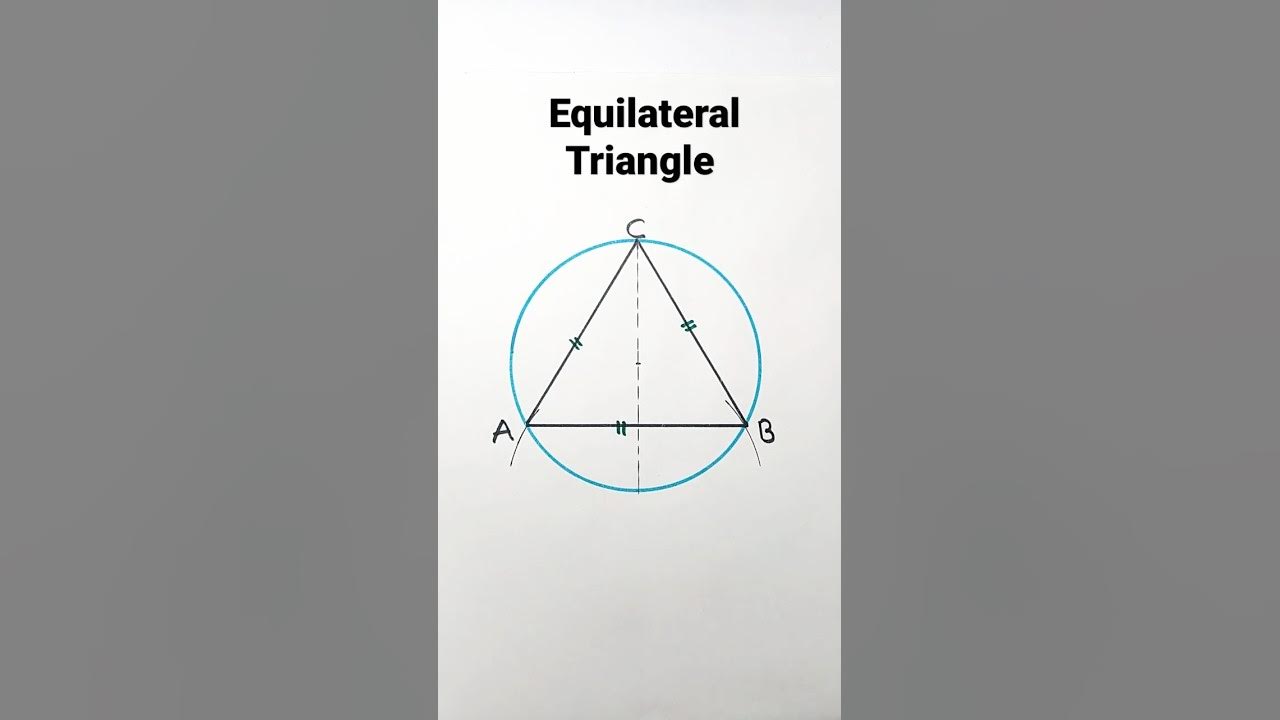 Circle Inscribing an Equilateral Triangle | Construction - YouTube