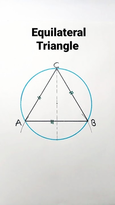 Circle Inscribing an Equilateral Triangle | Construction - YouTube
